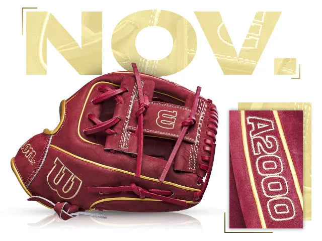 Wilson A2000 GOTM NOV 2022 Crismson Velvet – Peligro Sports