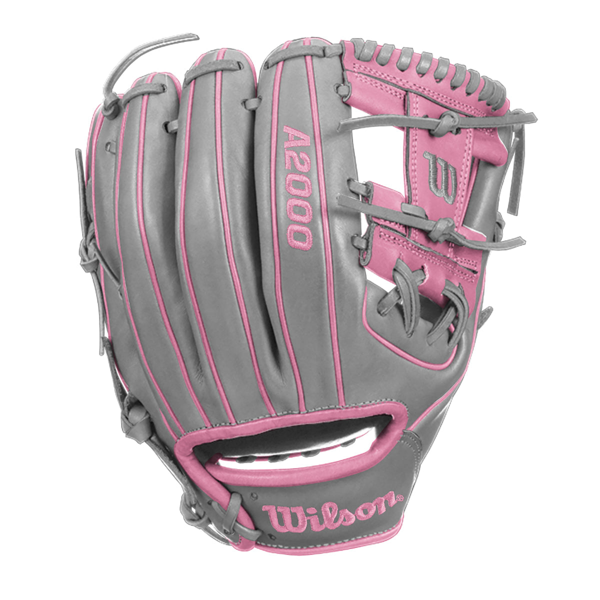 Wilson A2000 1786 11.5" Infield Baseball Glove - Gray/Pink - Right Han ...