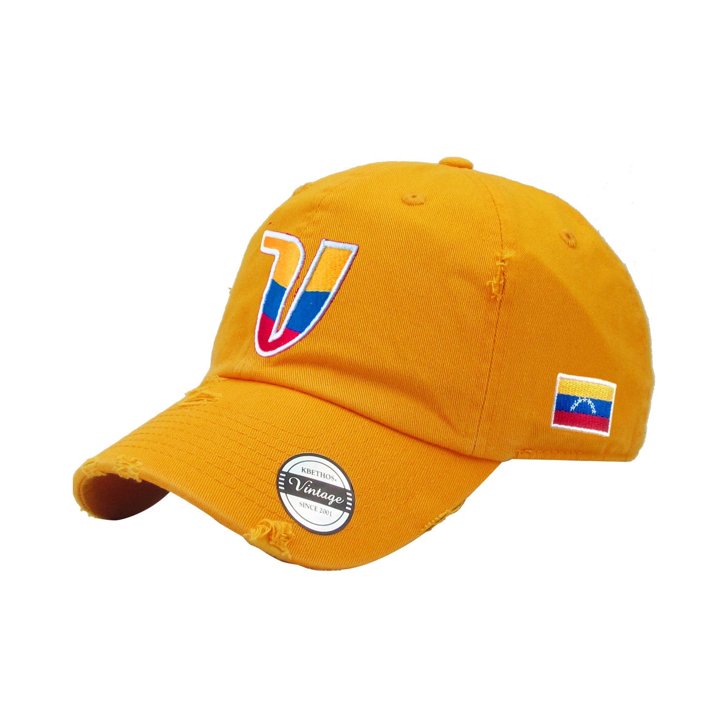 Venezuela Vintage Hats with V logo and flag – Peligro Sports