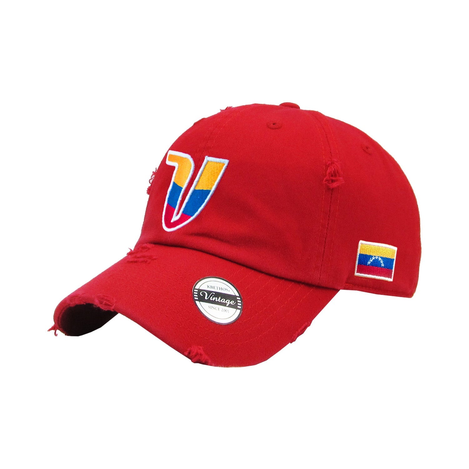 Venezuela Vintage Hats with V logo and flag – Peligro Sports